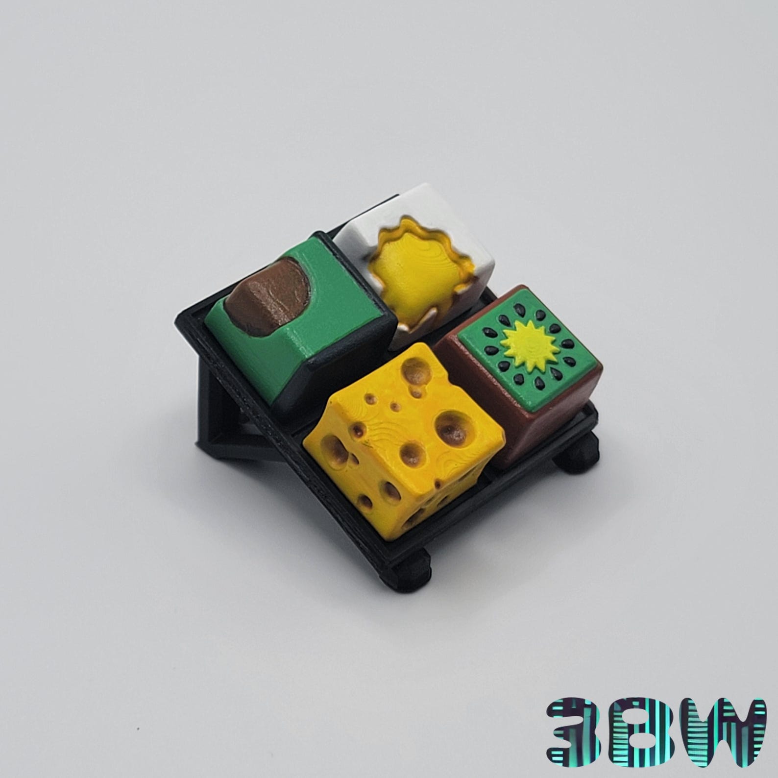 Handpainted Food Keycap Set | Resin Artisan Caps | Cherry MX Mechanical ...