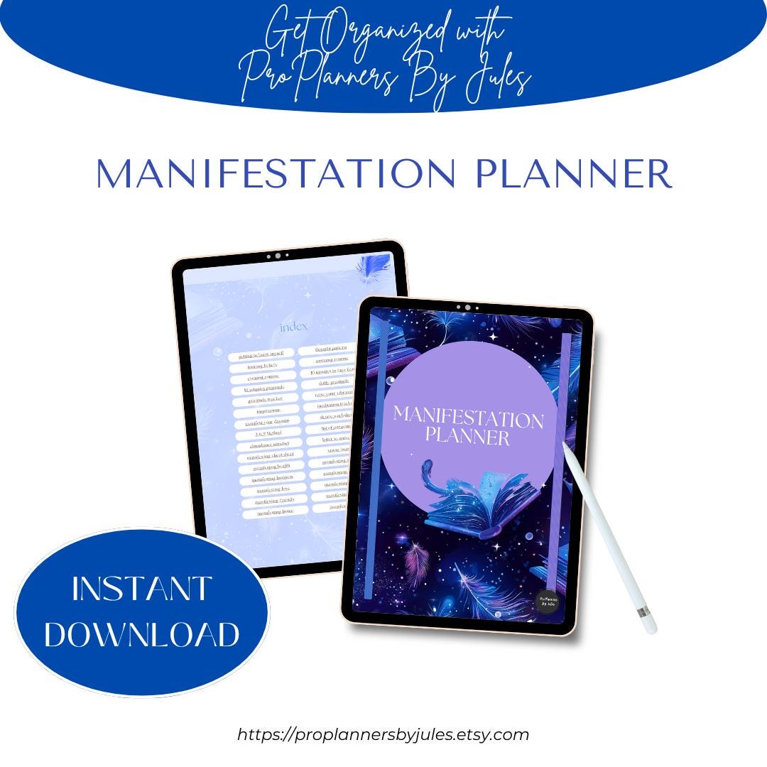 Manifestation Planner: Goal Setting Journal, Law of Attraction ...