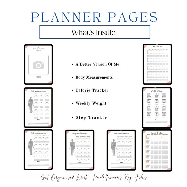 12 Week Weight Loss Planner, Tracker, Goal Setting Journal for Fitness ...