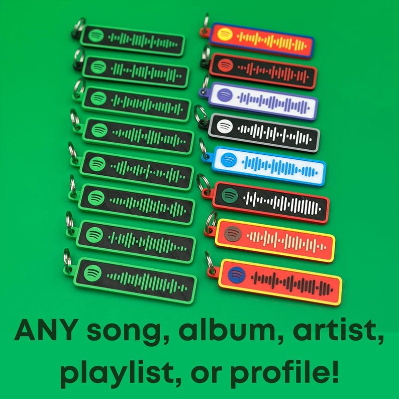 Custom Spotify Code Keychain – Personalized Music Gift | Song, Album ...
