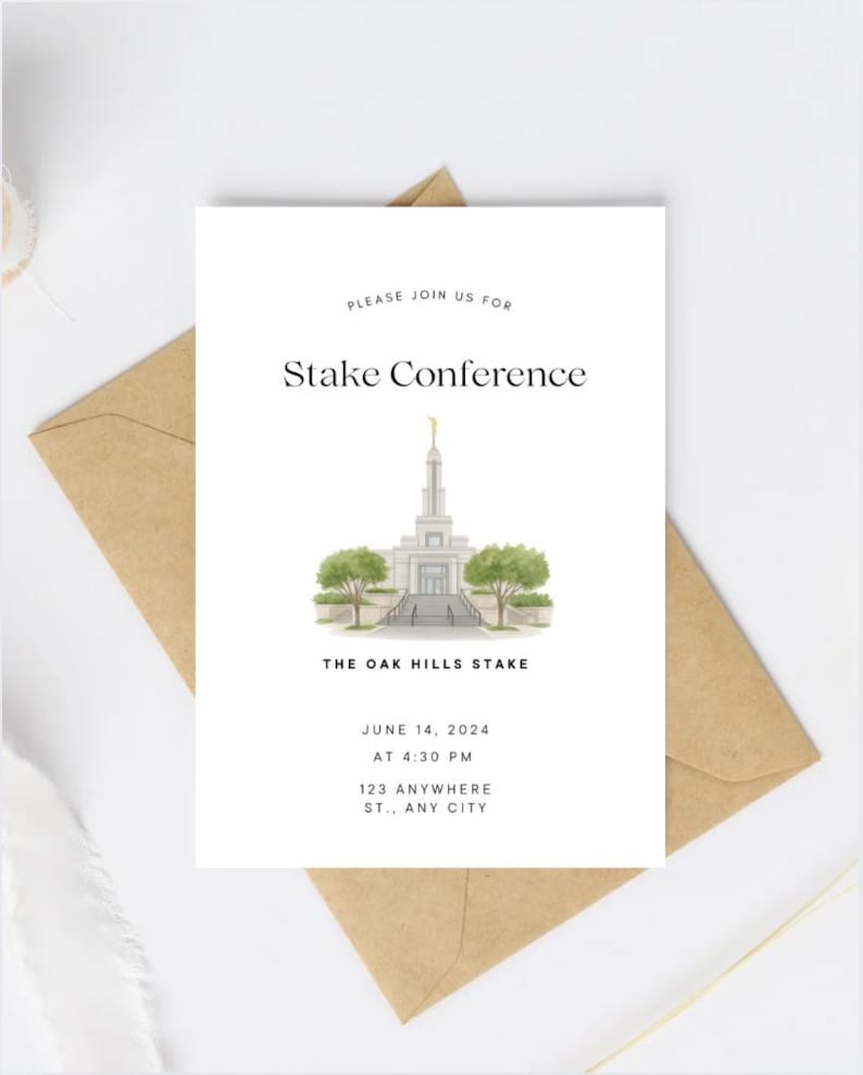 Stake Conference Invitation, General Conference, Conference Program ...