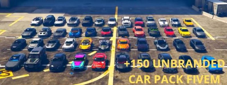 Fivem Unbranded +150 Car Pack 2GB Addon - Etsy