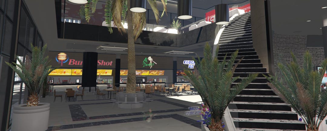 Fivem Shopping Center MLO / Mall/food Court Favoritest/ Shops ...