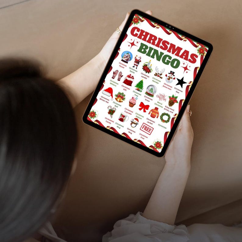 Printable Christmas Bingo Cards: Holiday Family Game (PDF) - Etsy