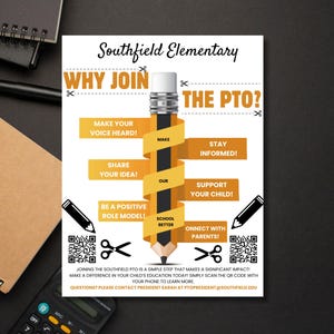 Editable PTA Flyer Template | Why Join the PTO Infographic | School ...