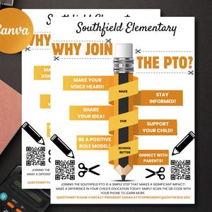 Editable PTA Flyer Template | Why Join the PTO Infographic | School ...