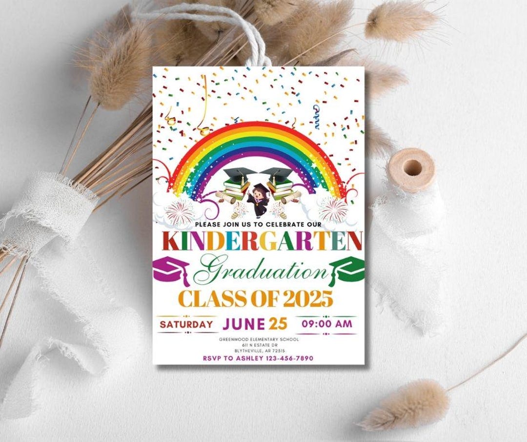 Kindergarten Graduation Gift Tags Printable,2025 Grad Tags, Congrats ...