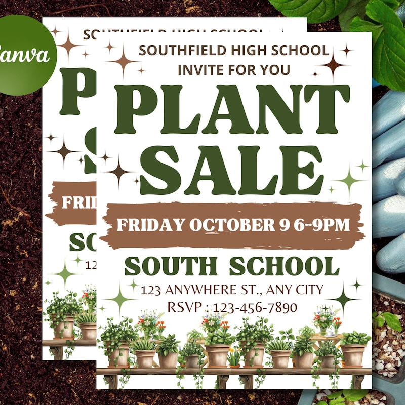 Plant Sale Flyer - Etsy