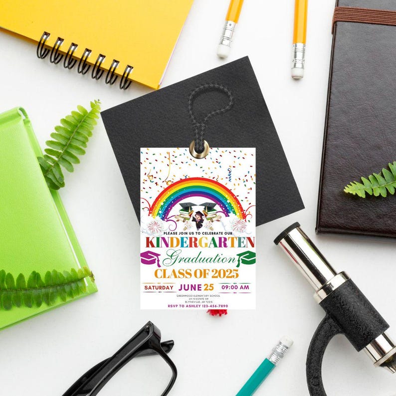 Kindergarten Graduation Gift Tags Printable,2025 Grad Tags, Congrats ...