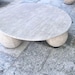 Modern Beige Travertine Coffee Table, Handmade Natural Stone ...