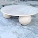 Modern Beige Travertine Coffee Table, Handmade Natural Stone ...