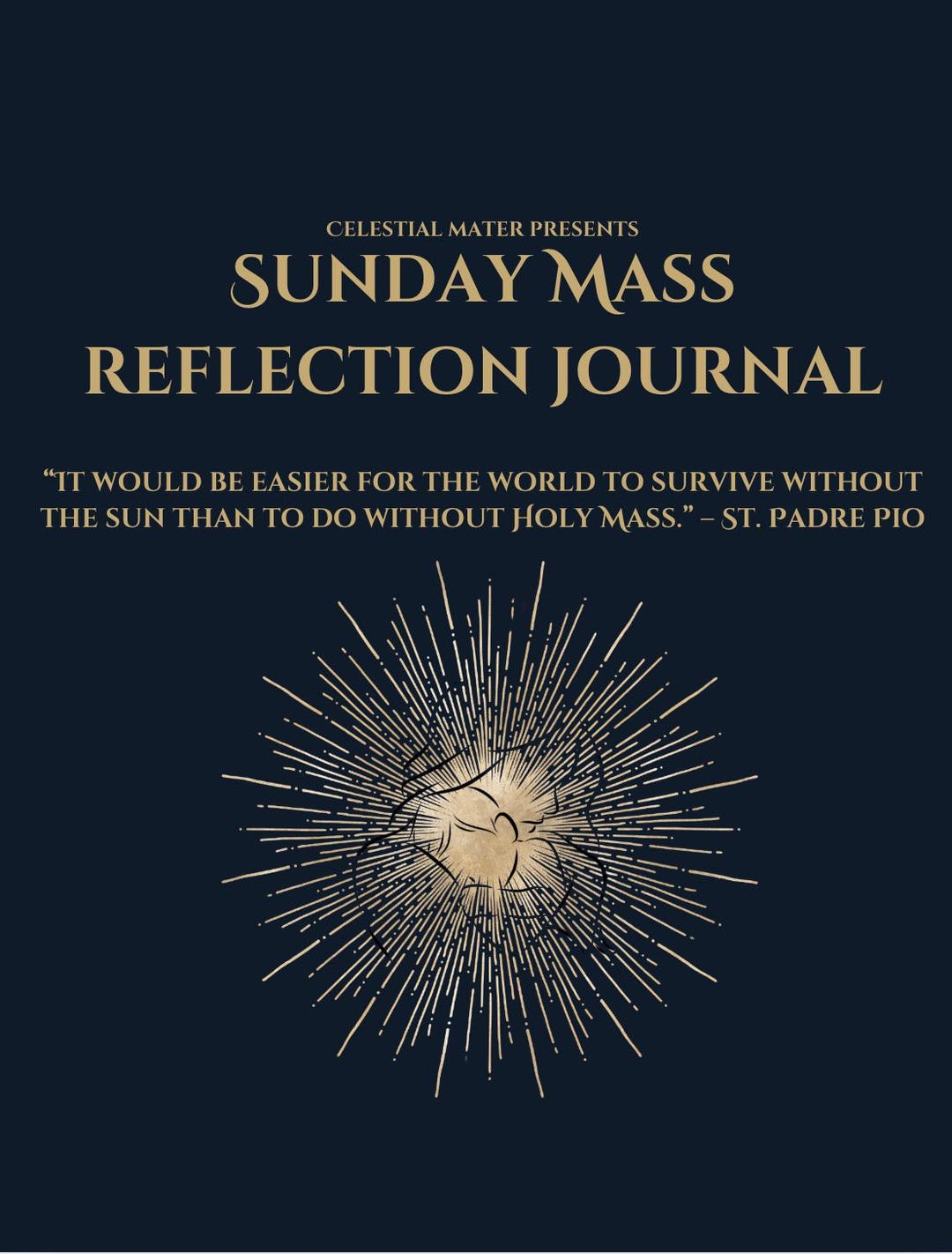 Sunday Mass Reflection Journal | Instant Download | Catholic Printable ...