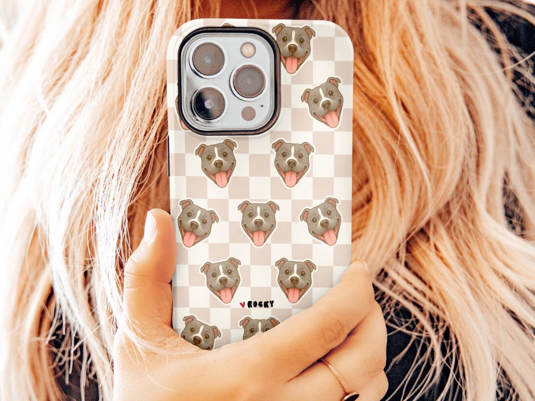 Personalized Dog Pet Portrait Tough Magsafe iPhone Case - Etsy