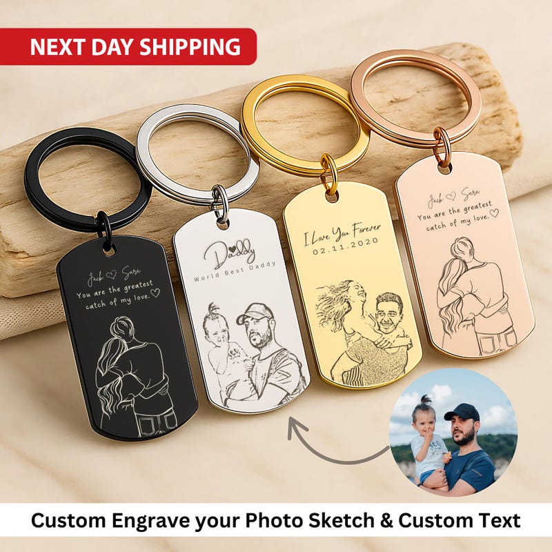 Personalised Keyring - Etsy UK