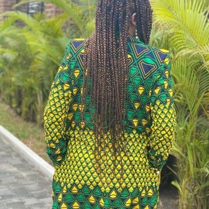 Ankara Jacket for Women: African Print Long Coat, Bohemian Fashion - Etsy