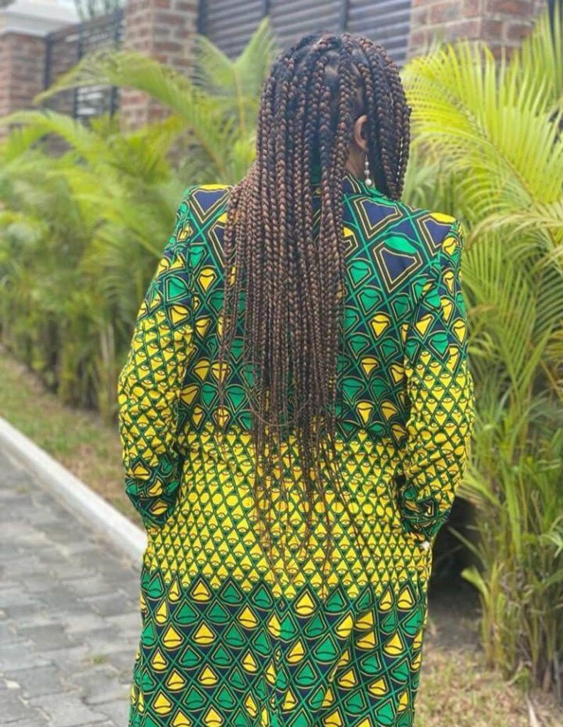 Ankara Jacket for Women: African Print Long Coat, Bohemian Fashion - Etsy