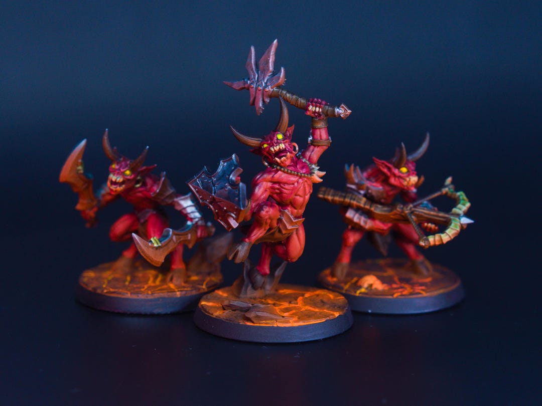 Imp Miniatures for Dnd | Painted Enemy Minis - Customizable Devil Imp ...