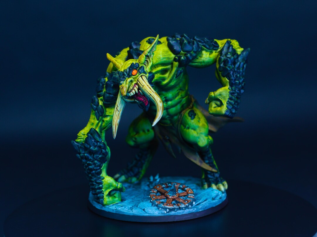 Cave Troll | Painted Miniature for Dnd | Enemy Boss - Huge | Greenskin ...