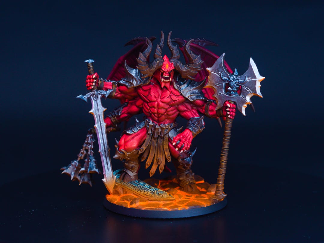 Archdevil Pit Fiend | Painted Miniature for Dnd | Enemy Brute - Boss ...