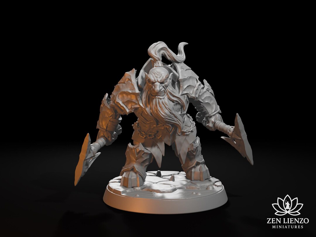 Dwarf Heavy Armor Duegar Axe Warrior | Dnd Miniature | Hero / Player ...