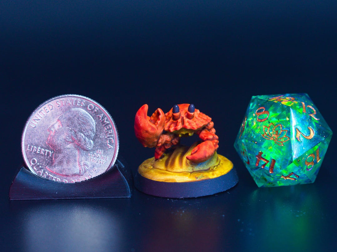 Crab Familiar Miniature | Painted Miniatures for Dnd | Animal Companion ...