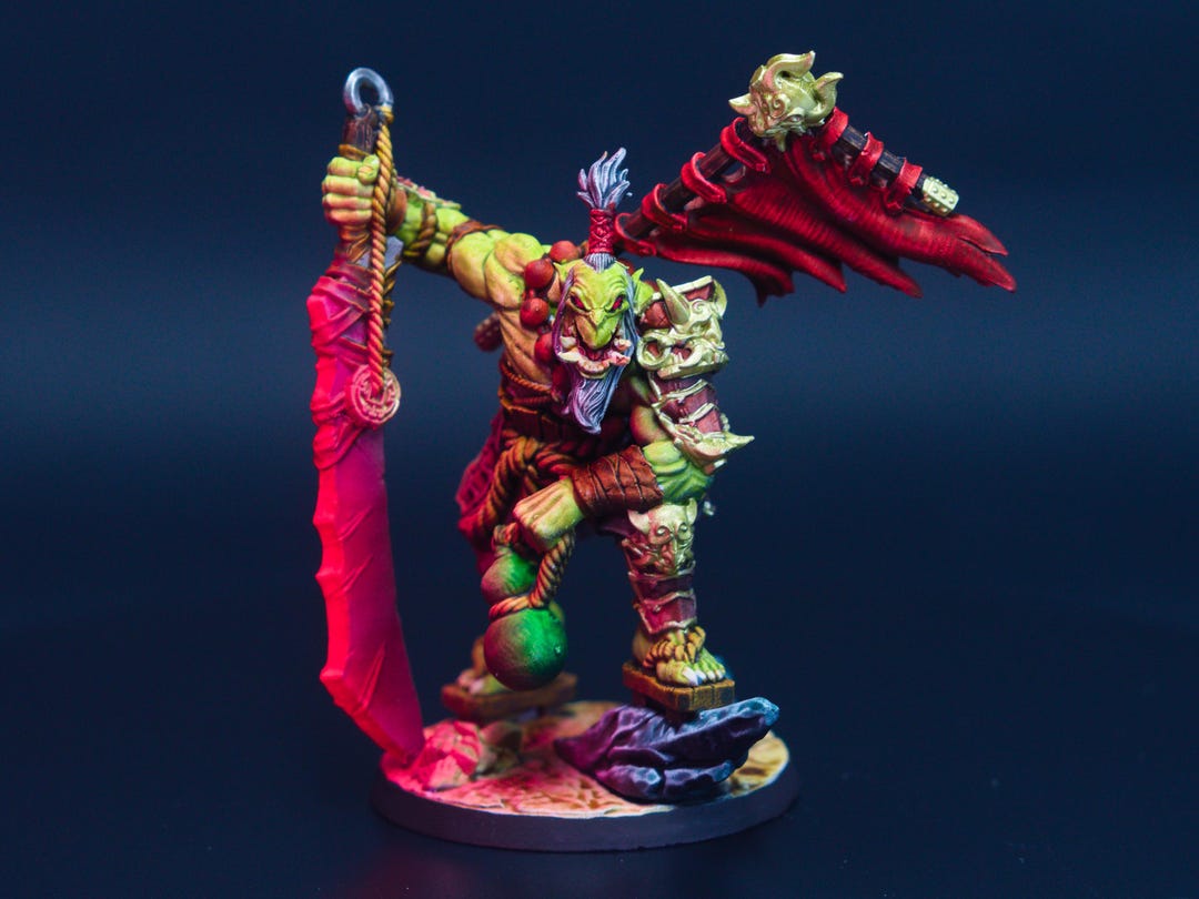 Orc Blademaster | Painted Miniature for Dnd | Hero / Player Character ...