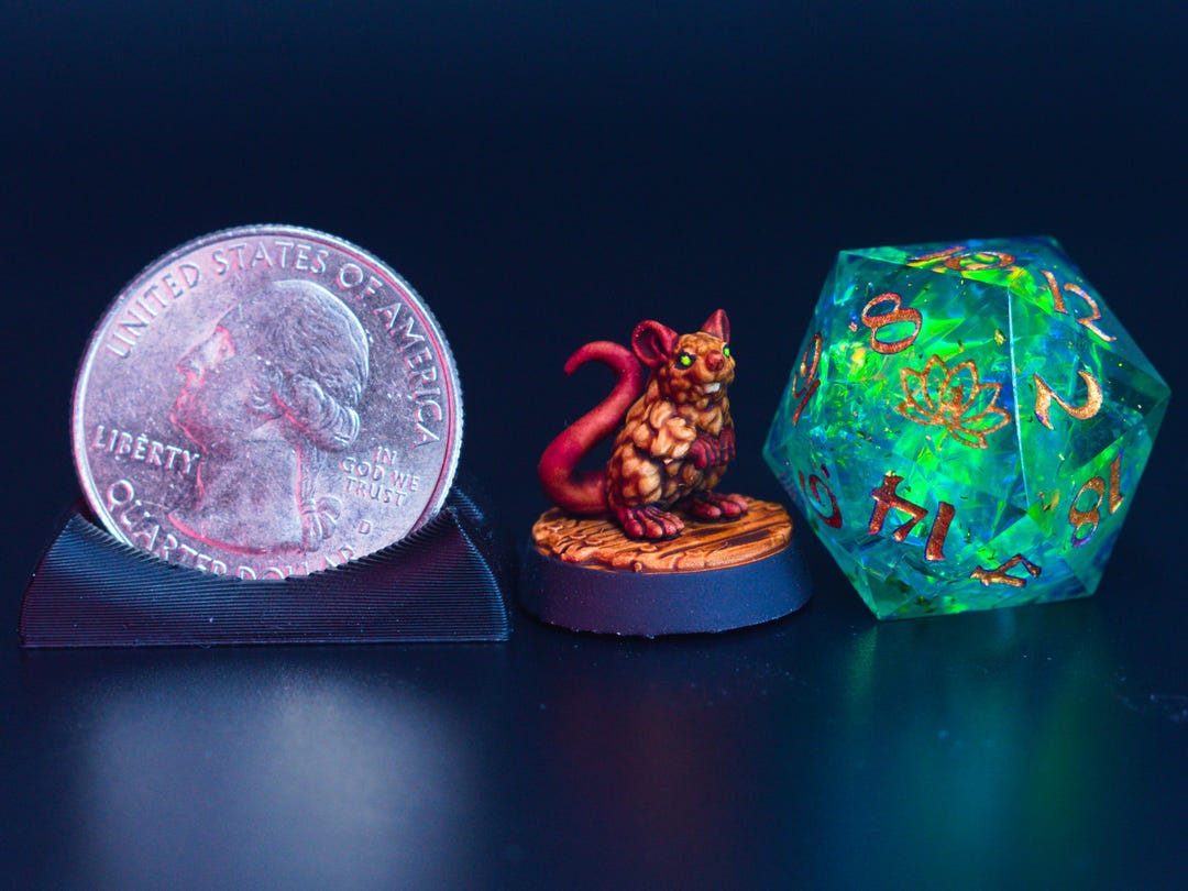 Rat Familiar Miniature | Painted Miniatures for Dnd | Animal Companion ...