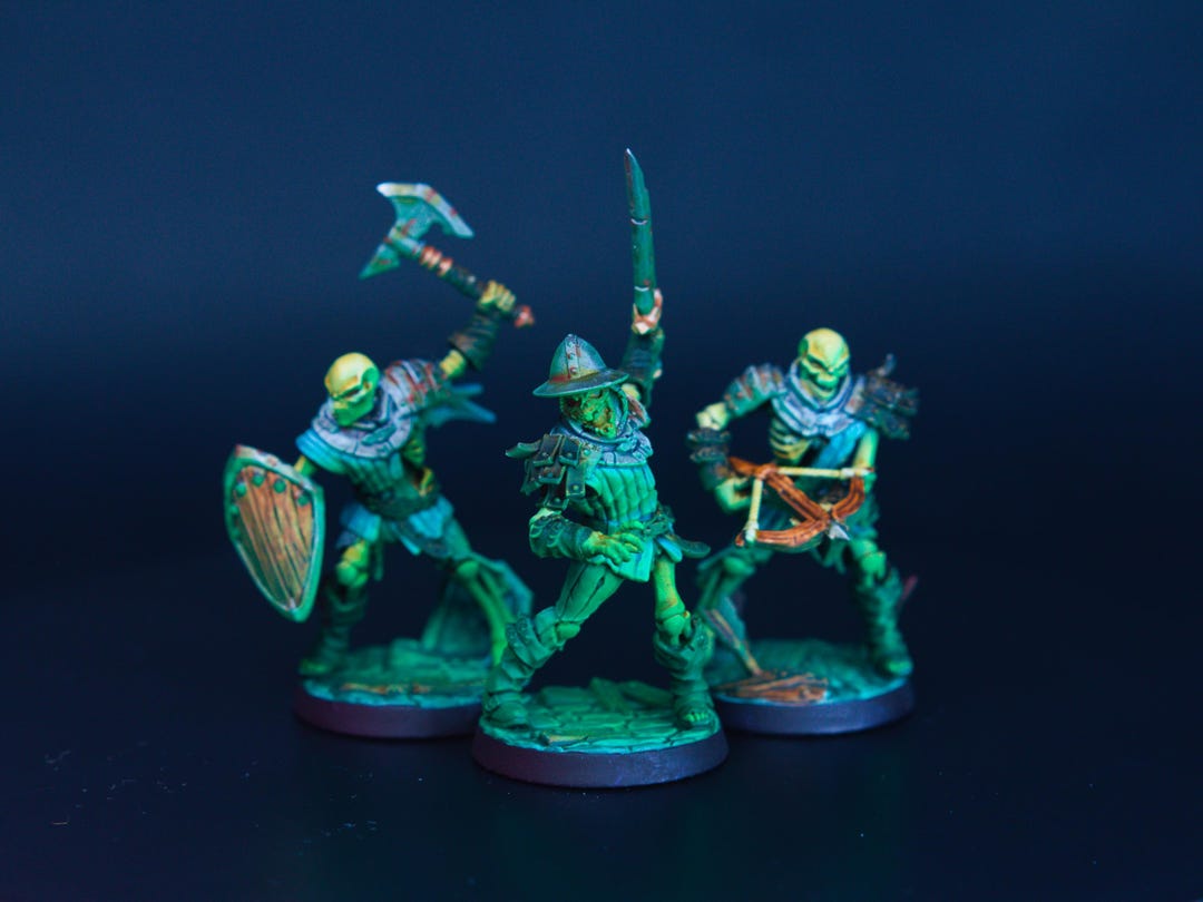 Skeleton Miniatures for Dnd | Painted Enemy Minis - Undead Skeleton ...