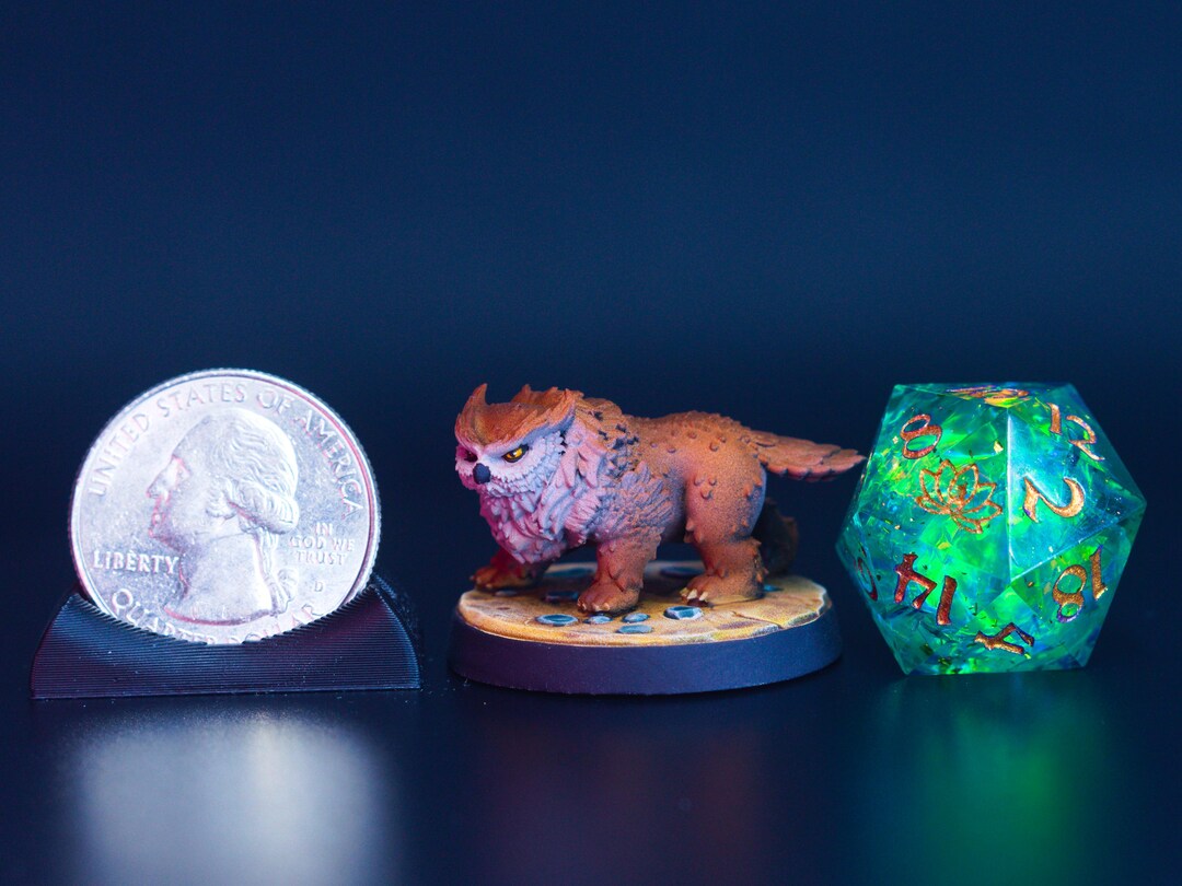 Baby Owlbear Cub Miniature | Painted Miniatures for Dnd | Animal ...