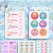 Mermaid Student Labels and School Schedule Editable Template - Etsy