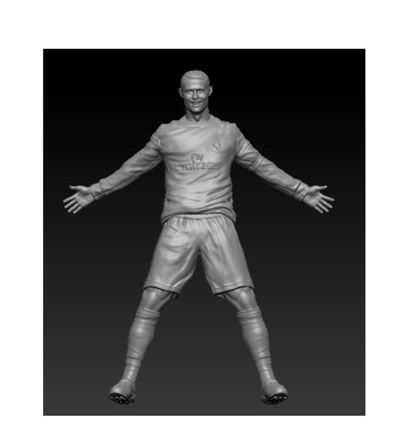 Cristiano Ronaldo 3D STL File | Portuguese Football Figure | Digital ...