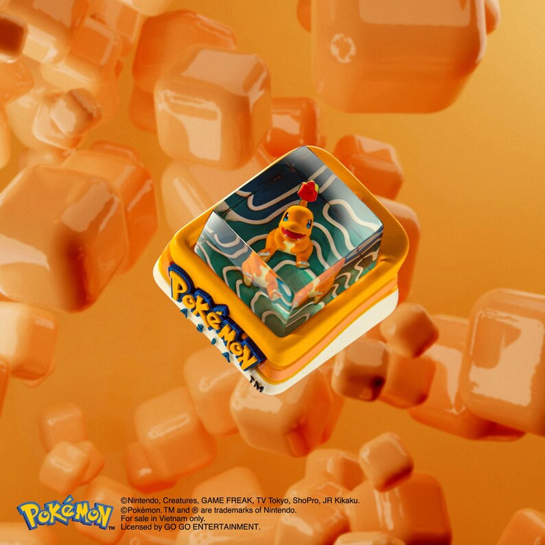Dwarf Factory X Pokémon Keycap | Artisan Keycap | Handcrafted | Anime ...
