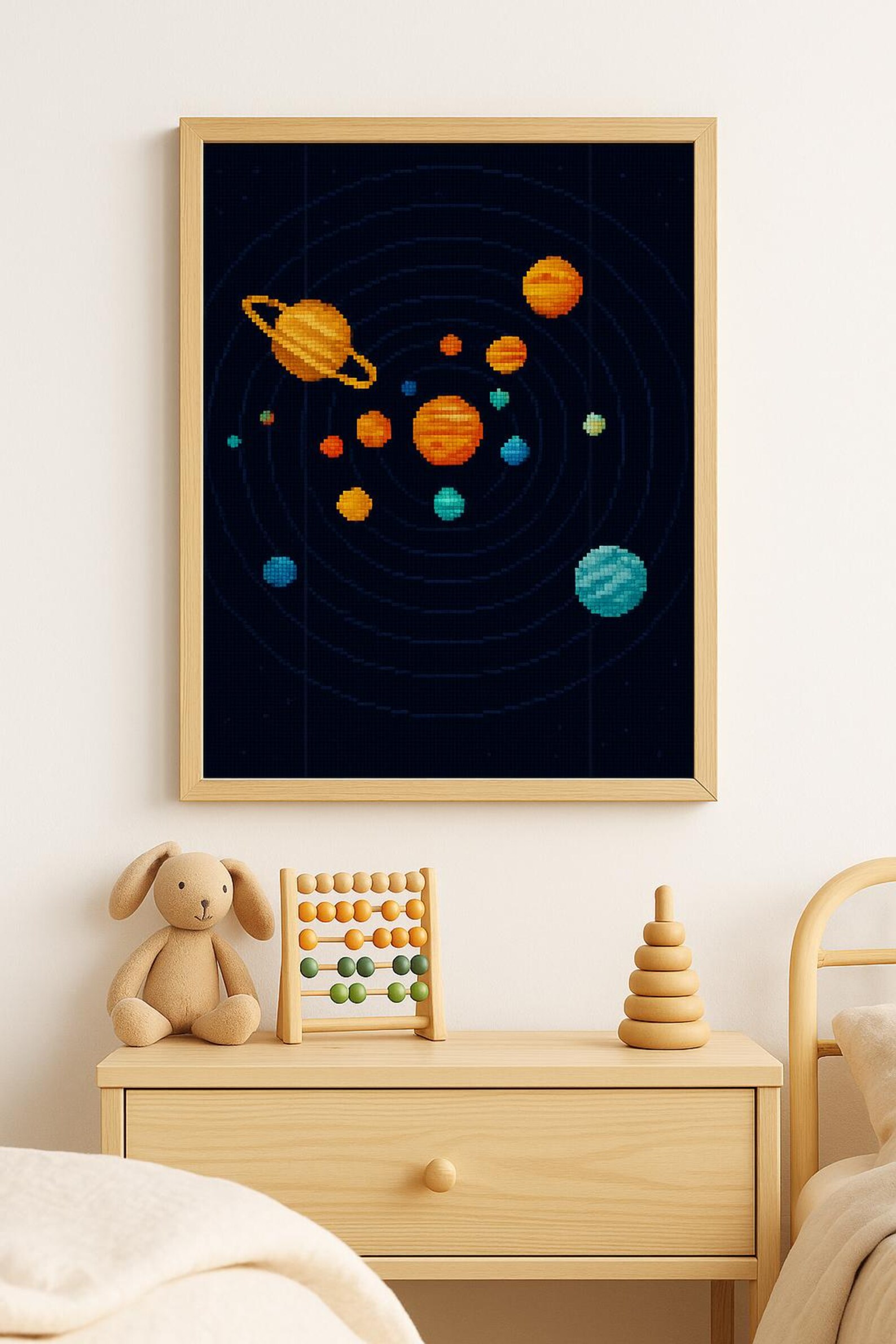 20 Set of Pixel Art Solar System Print – Retro Space Art, Digital ...