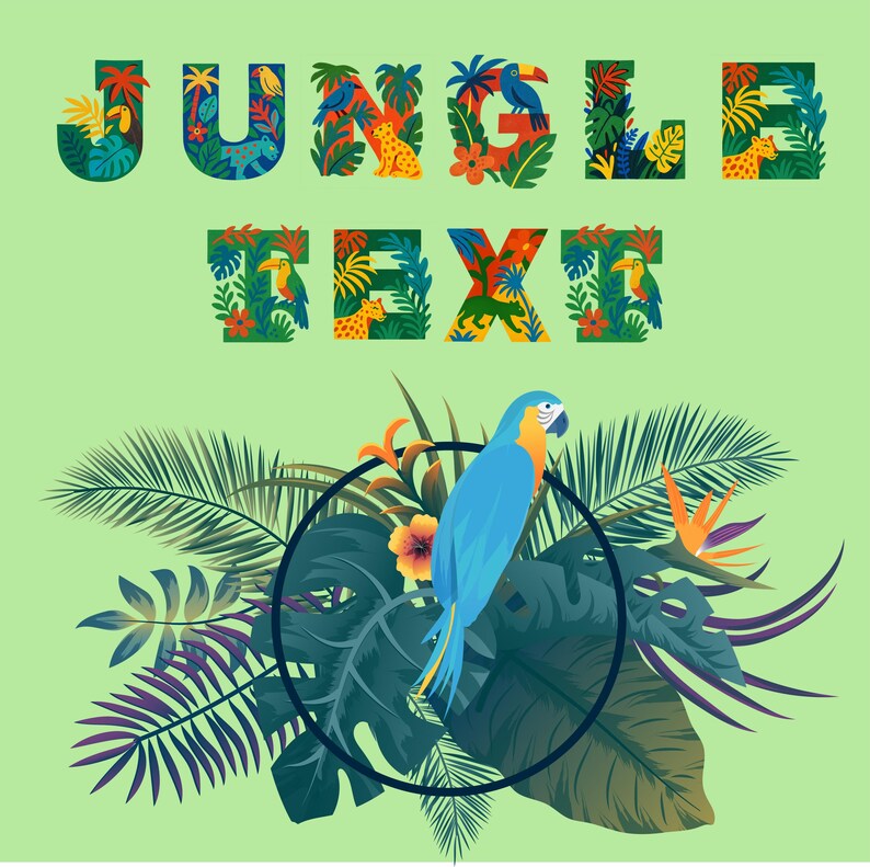 Jungle Theme Alphabet & Numbers PNG | Safari Animal Letters Clipart ...