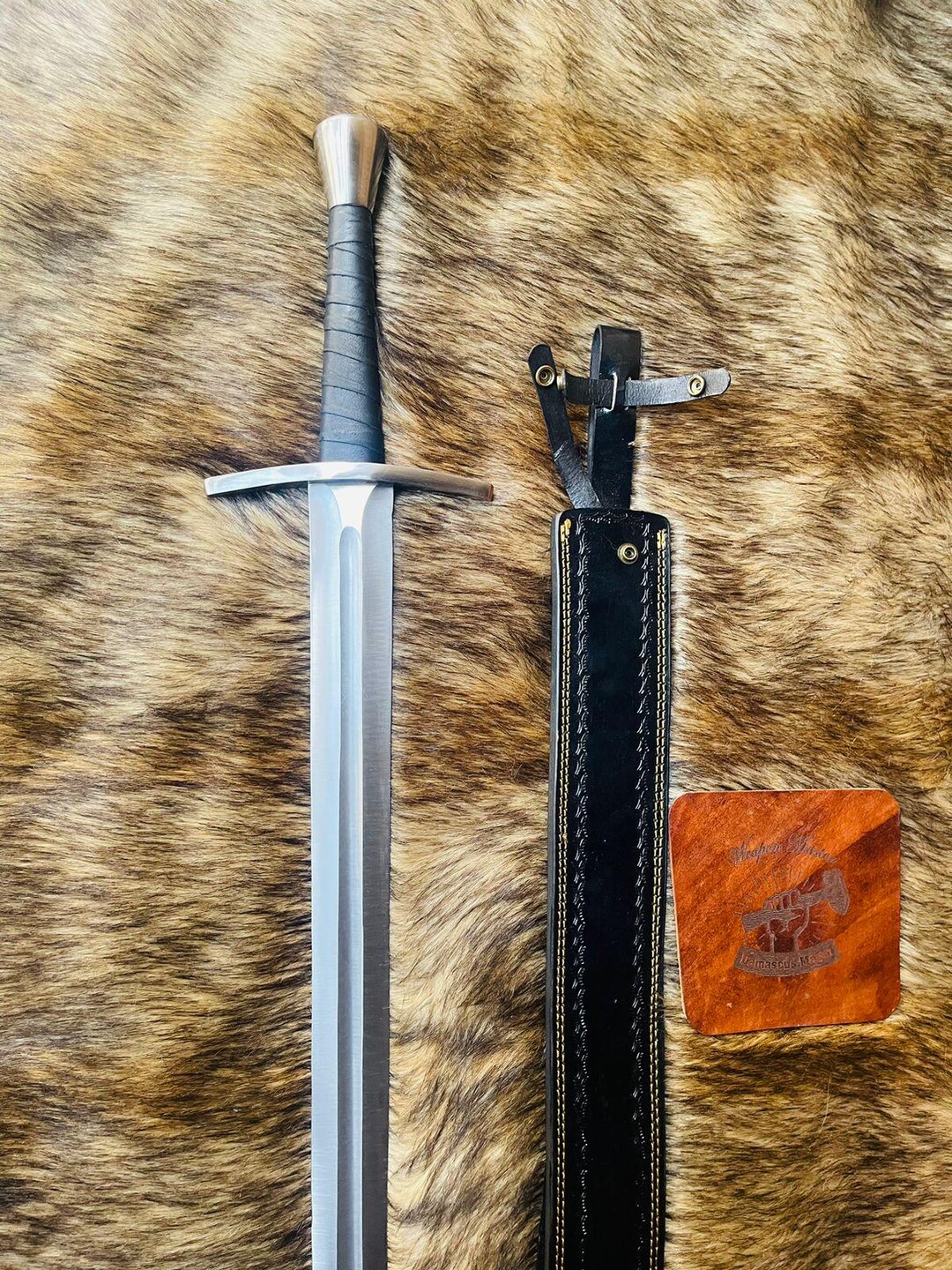 Handmade Functional Viking Sword: Collectible 38-inch Steel Blade - Etsy