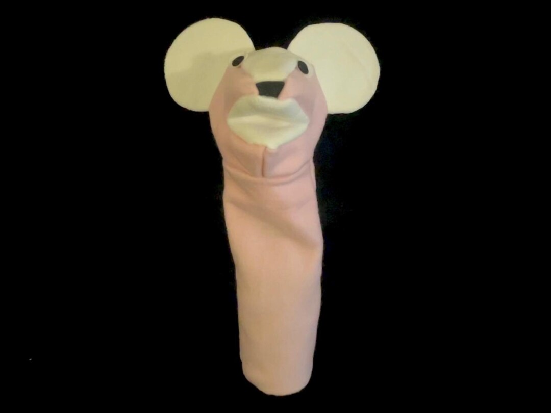 Pink Mouse Hand Puppet - Etsy