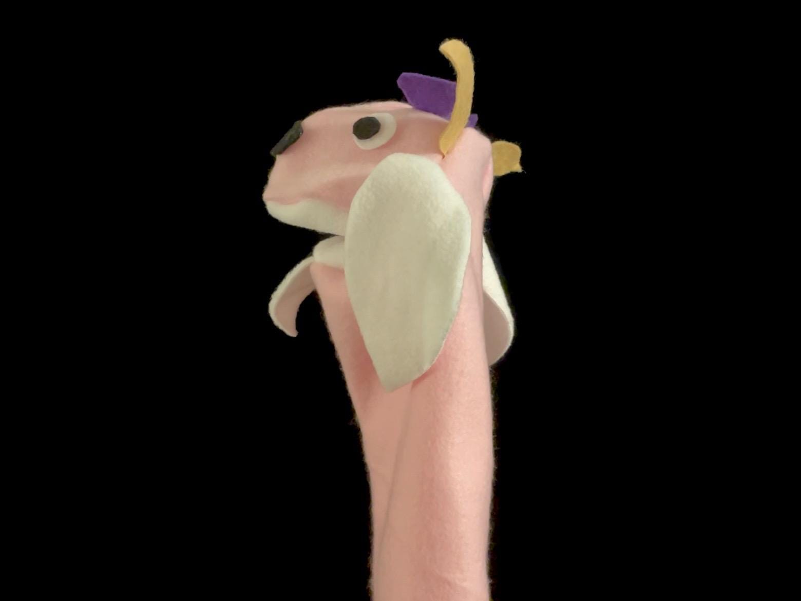 Pink Goat Hand Puppet - Etsy