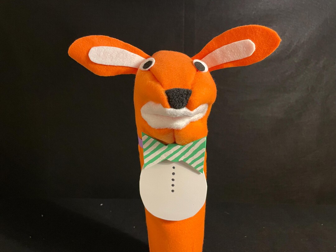 Orange Rabbit Hand Puppet - Etsy