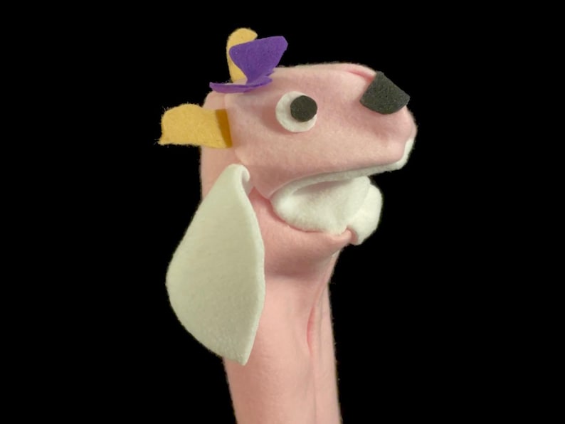 Pink Goat Hand Puppet - Etsy