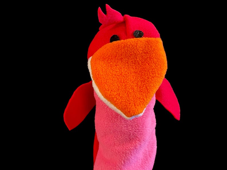 Red Bird Hand Puppet - Etsy