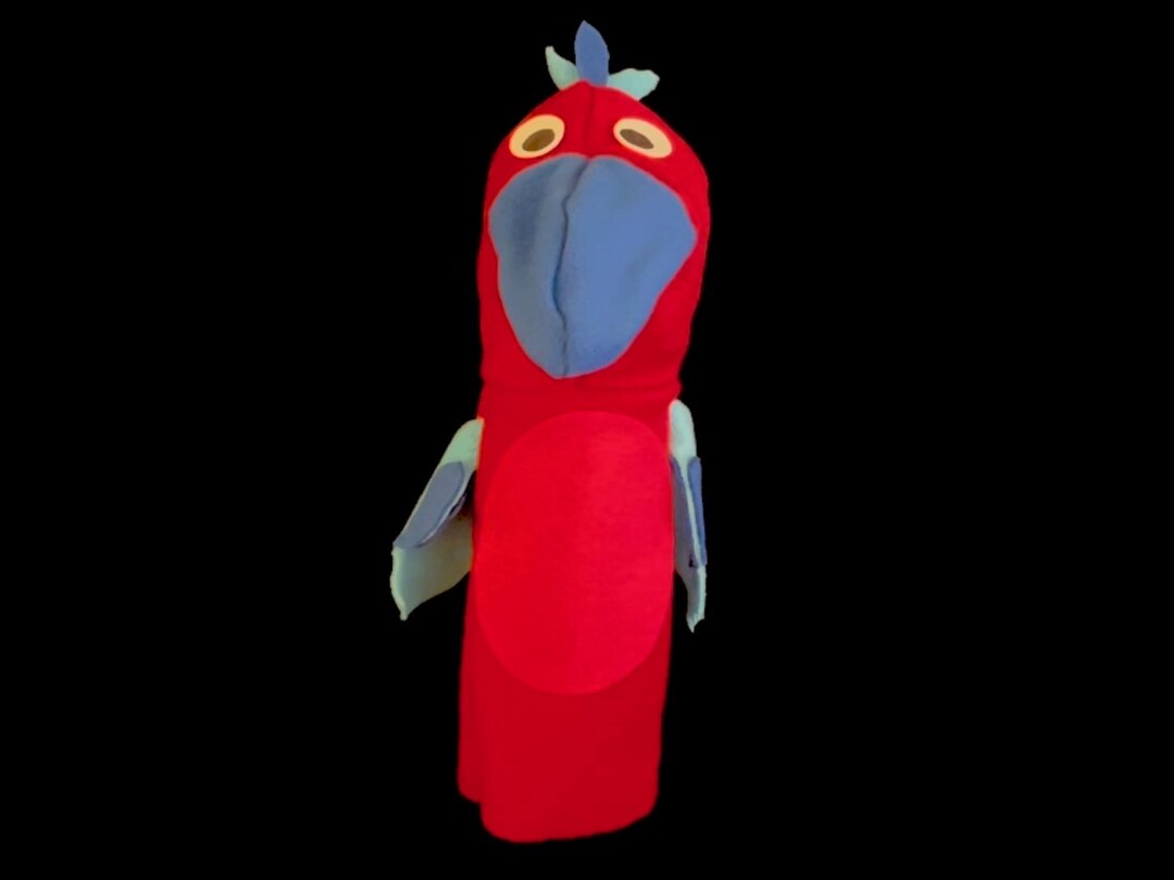 Red Parrot Hand Puppet - Etsy