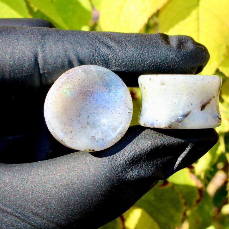 9/16 Stone Plugs - Etsy