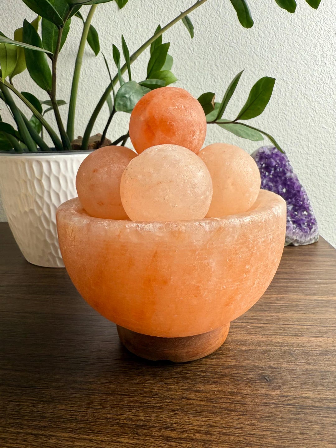 XL Himalayan Salt Lamp – Includes Removable Massage Balls High-quality ...