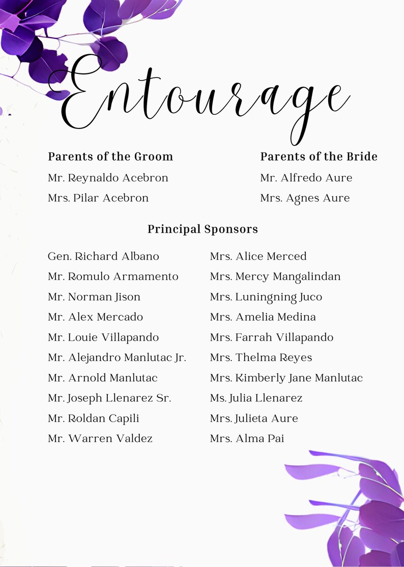 Purple Wedding Invitation - Etsy