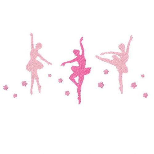 Ballerina Monogram Embroidery Frames Instant Download - Etsy