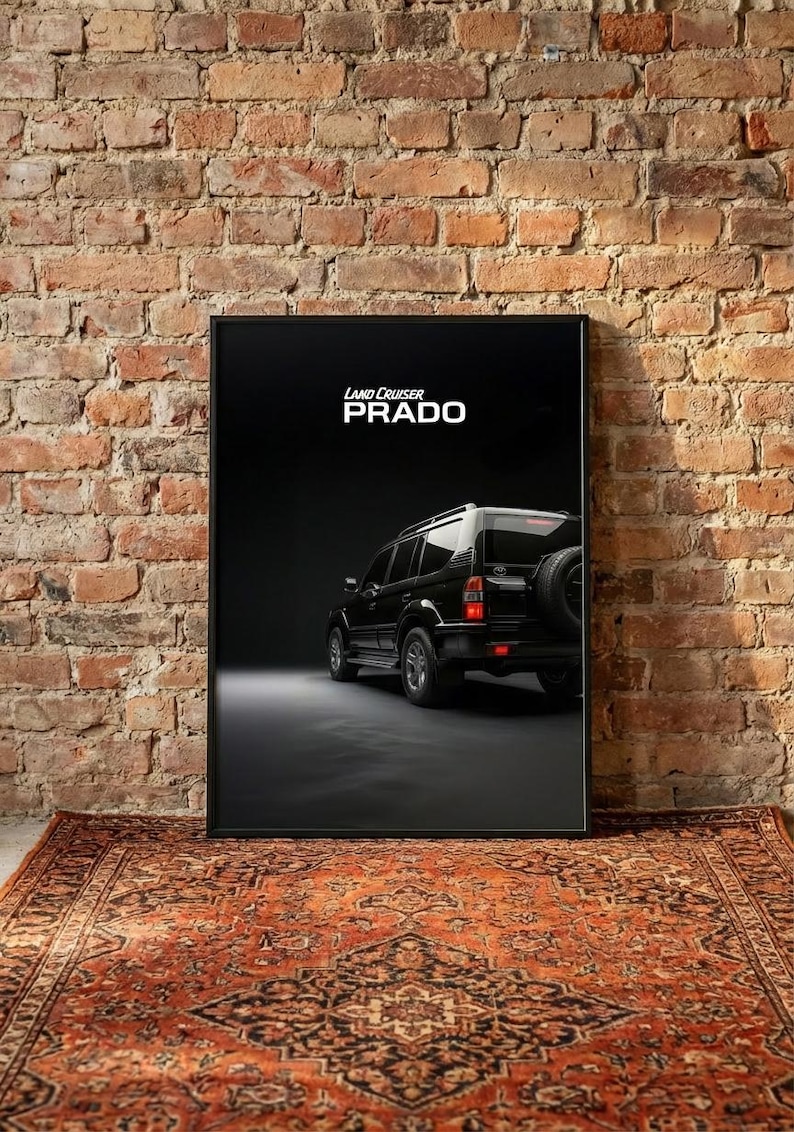 Toyota Land Cruiser Prado Poster – Off-road SUV Wall Art, Japanese 4x4 ...