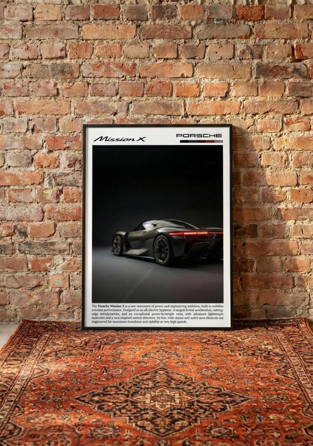 Porsche Mission X Poster – Electric Hypercar Wall Art, Futuristic ...