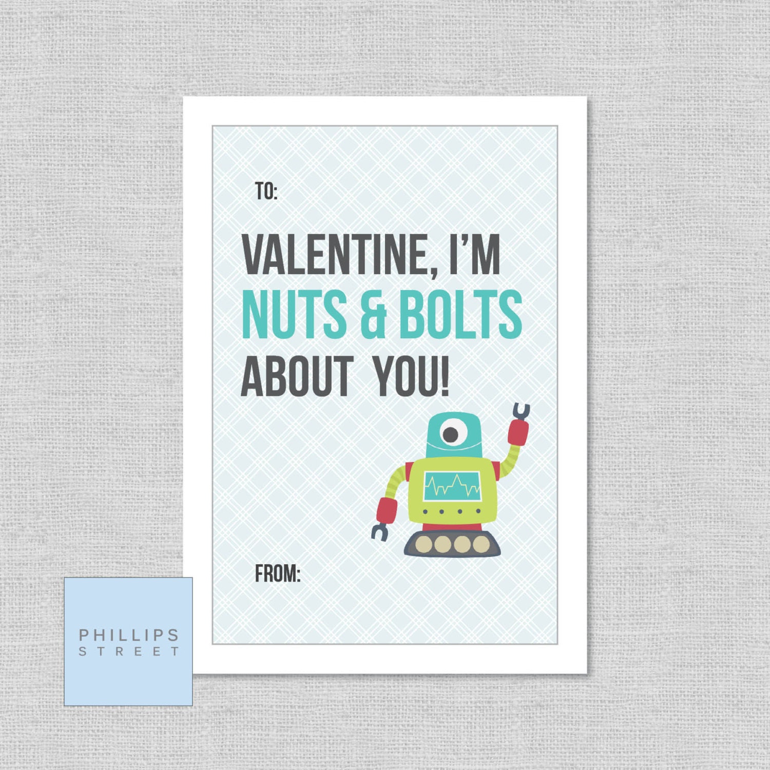 Printable ROBOT Valentine's Day Cards . Kids Classroom Valentine ...