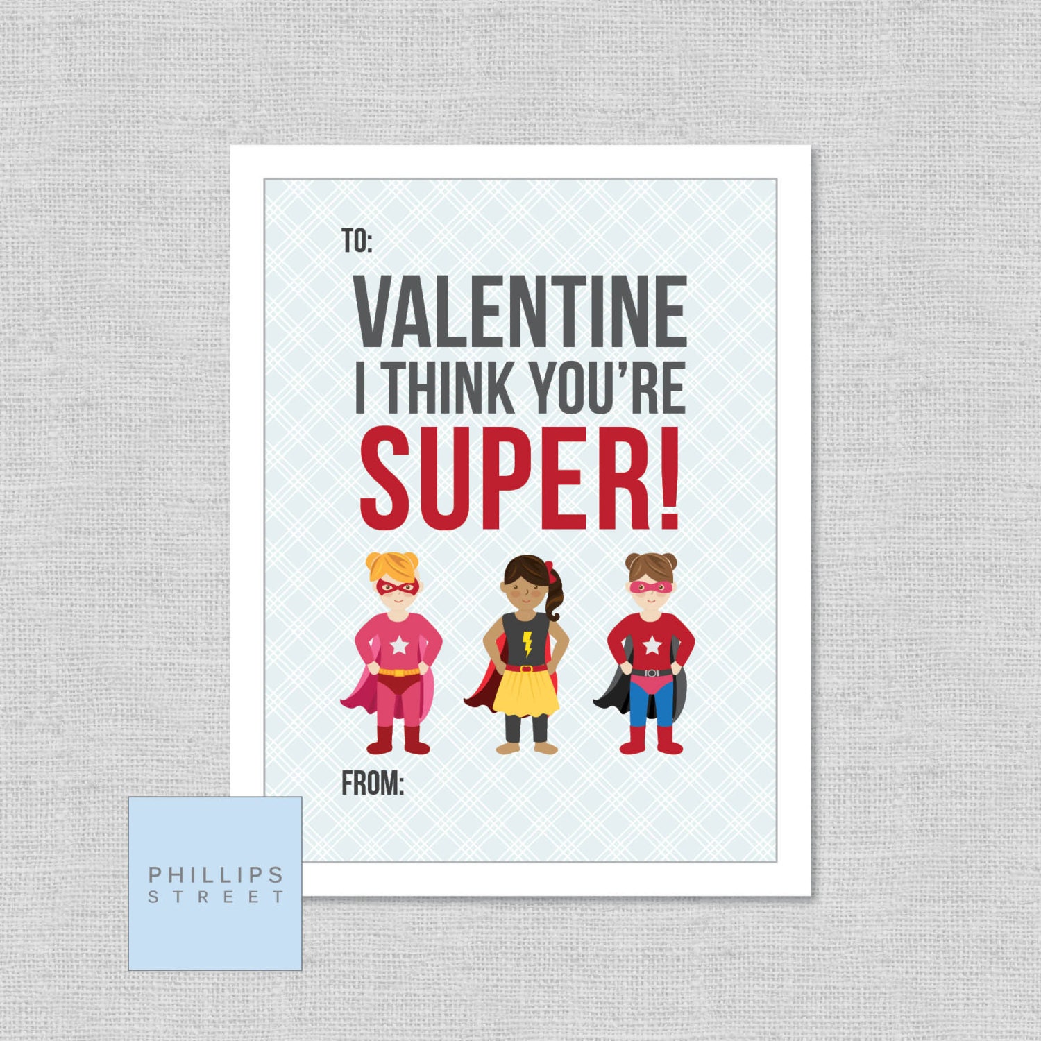 Superhero Valentine's Day Cards . Superhero Classroom Valentines . Kids ...