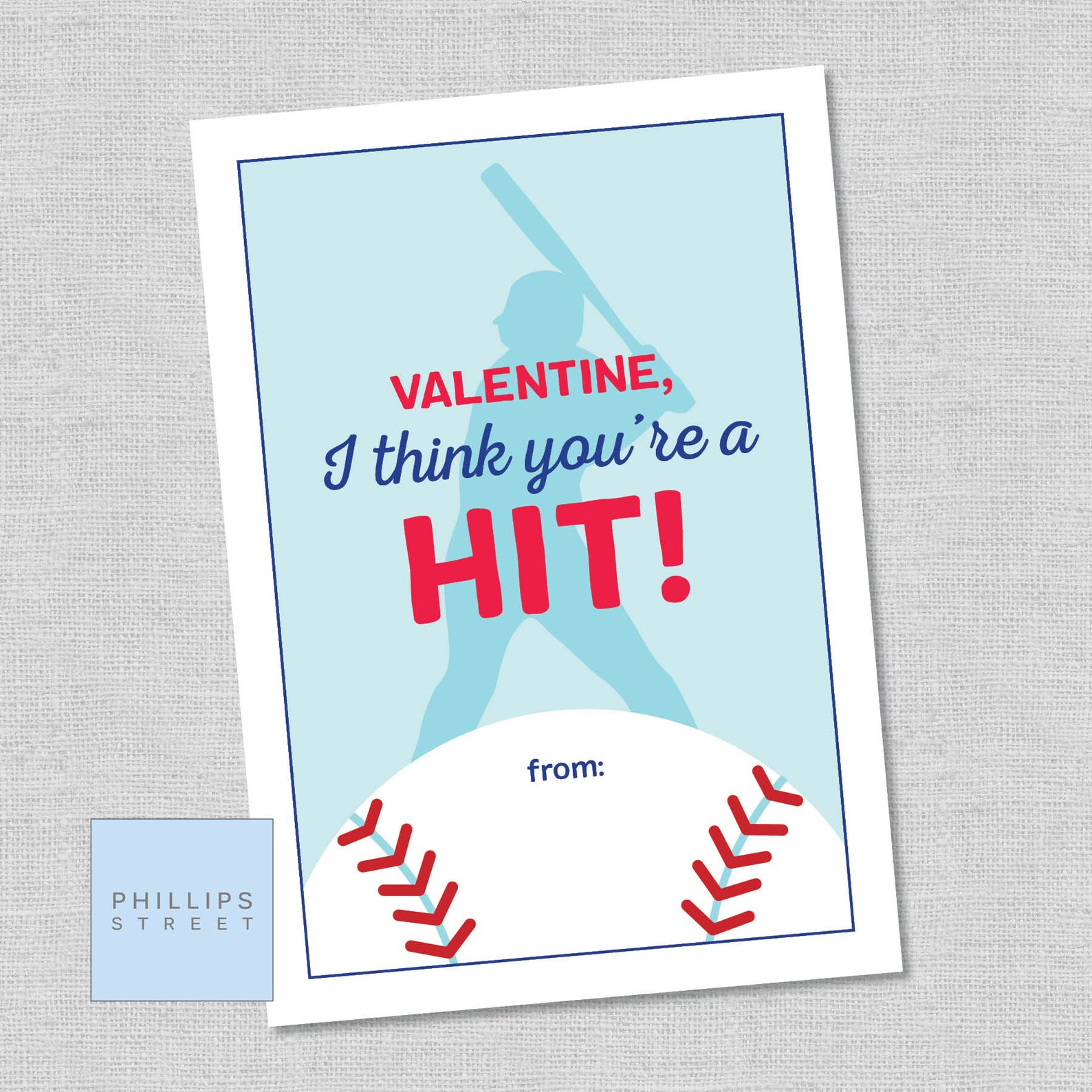 Printable BASEBALL Valentine's Day Cards . Kids Classroom Valentines ...